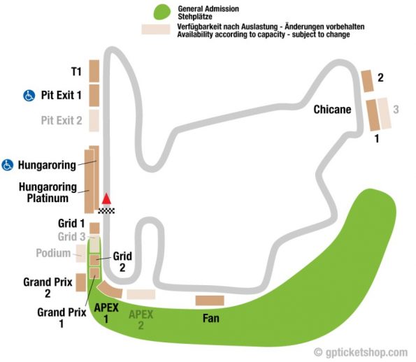 Formel 1 Tickets Ungarn 2026 - F1 Tickets Budapest (Hungaroring)